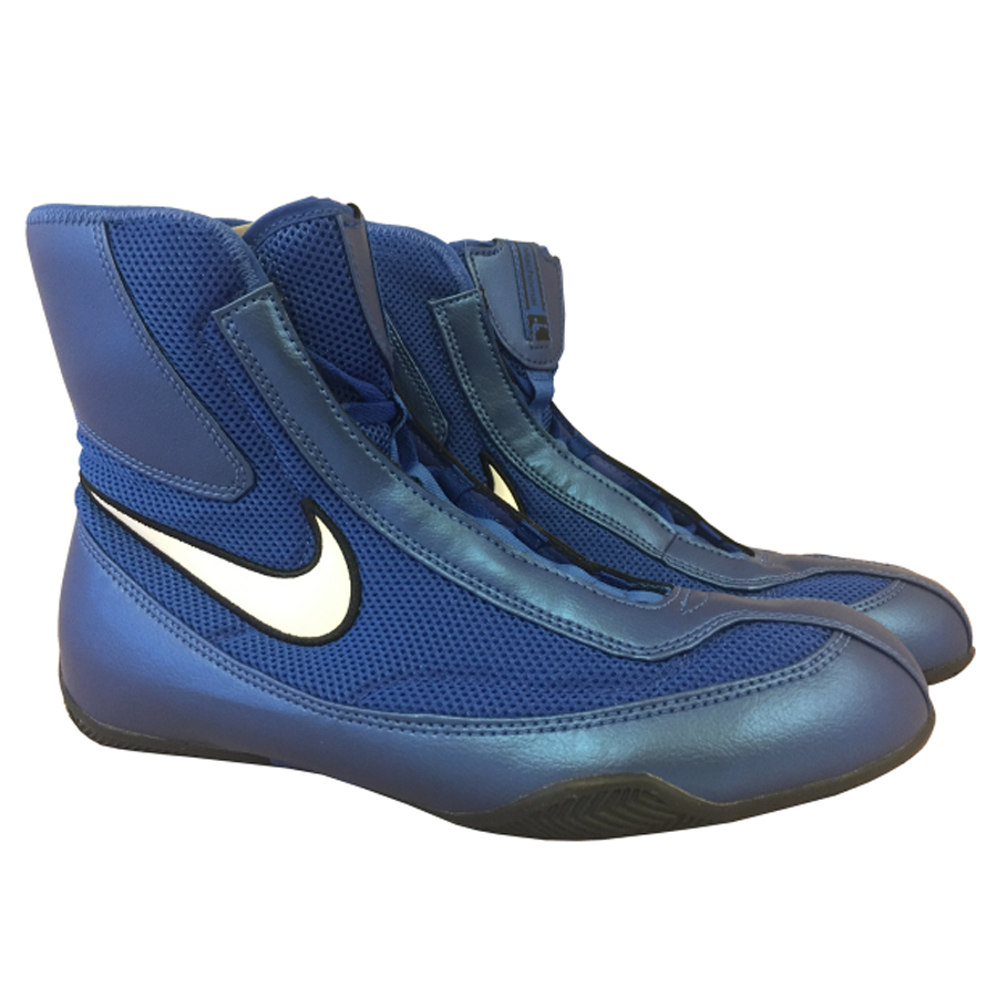 Boxerské boty NIKE Machomai Mid, Modré - BOXERSKÉ BOTY NIKE - BOJOVÉ ...
